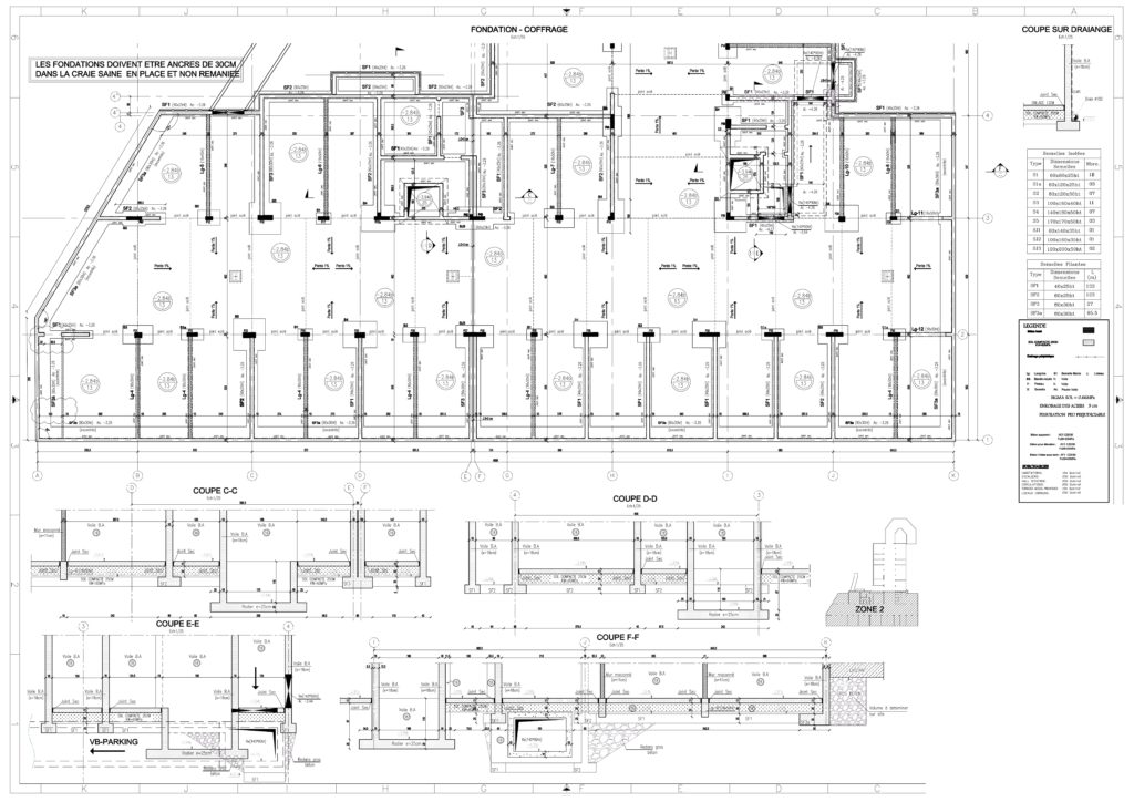 Plan coffrage & Ferraillage | MEGA ENGINEERING